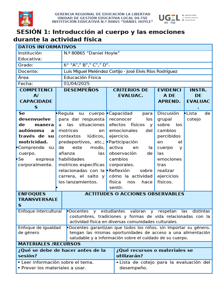 Emociones y Cuerpo en Educación Física | PDF | Las emociones