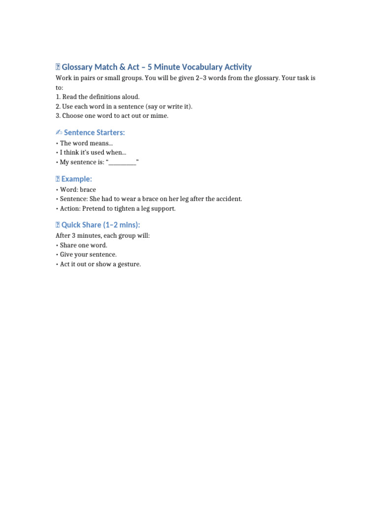 Glossary_Match_and_Act_with_Writing_Space | PDF