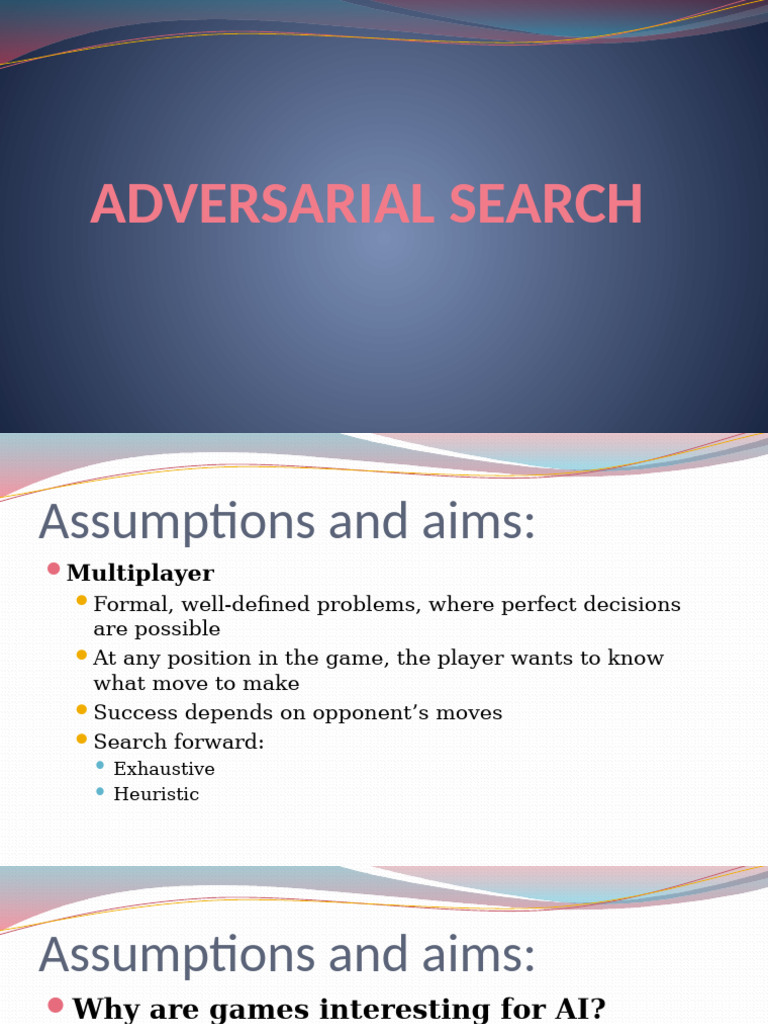 Understanding Adversarial Search Strategies | PDF | Applied Mathematics ...