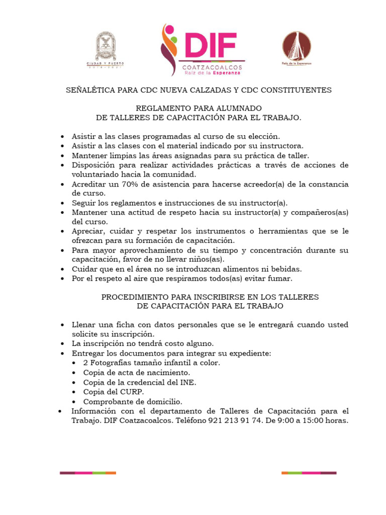 Para Señalética DIF | PDF