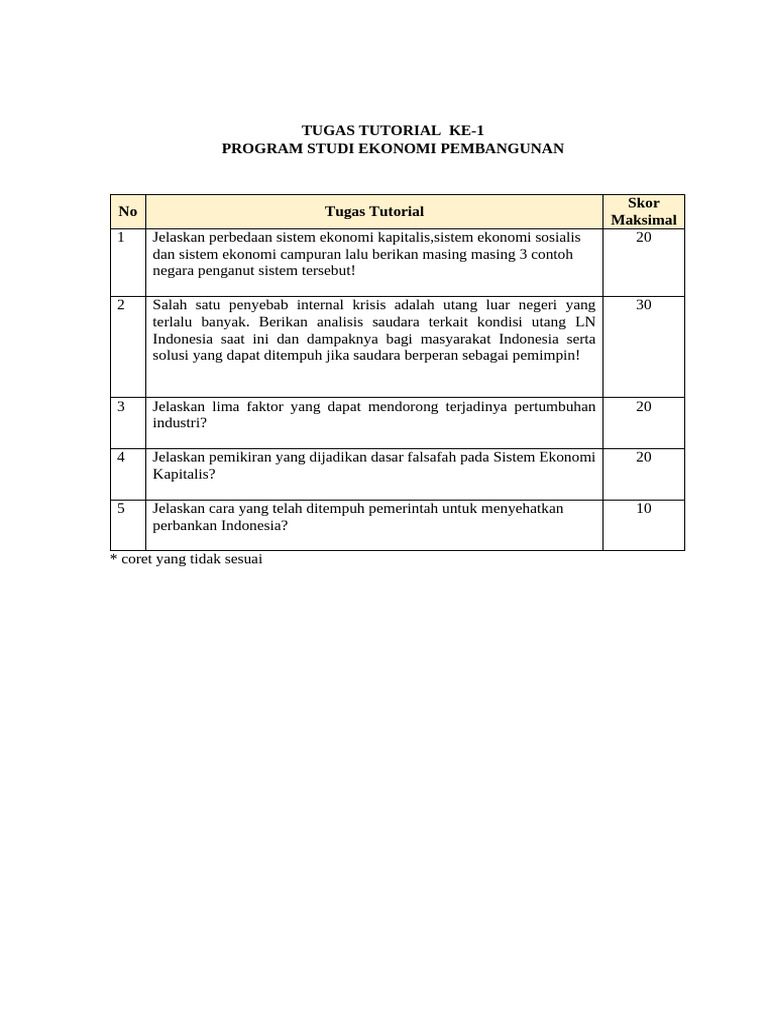 Soal Tugas 1 2025 | PDF