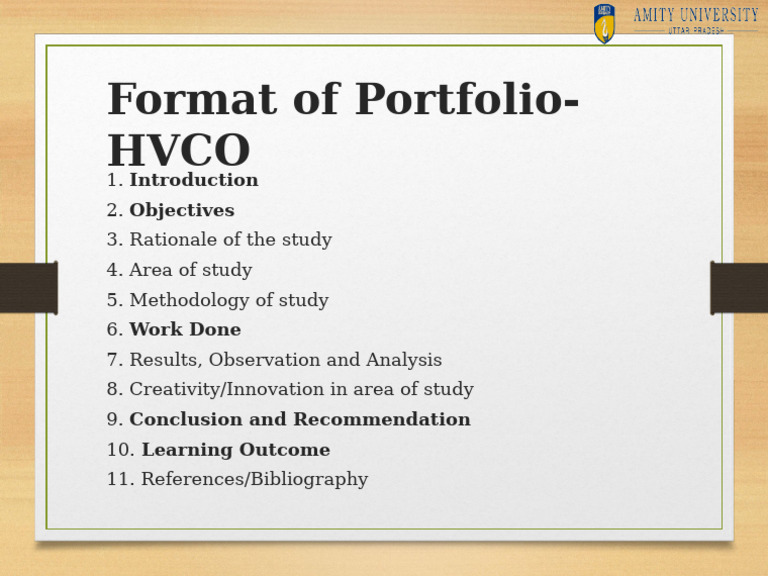5 Portfolio Format | PDF