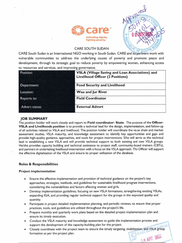 VSLA - Officers Wau & Jur River | PDF