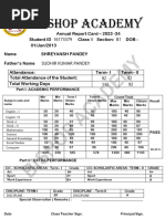 Class 9 CBSE Report Card Format | PDF