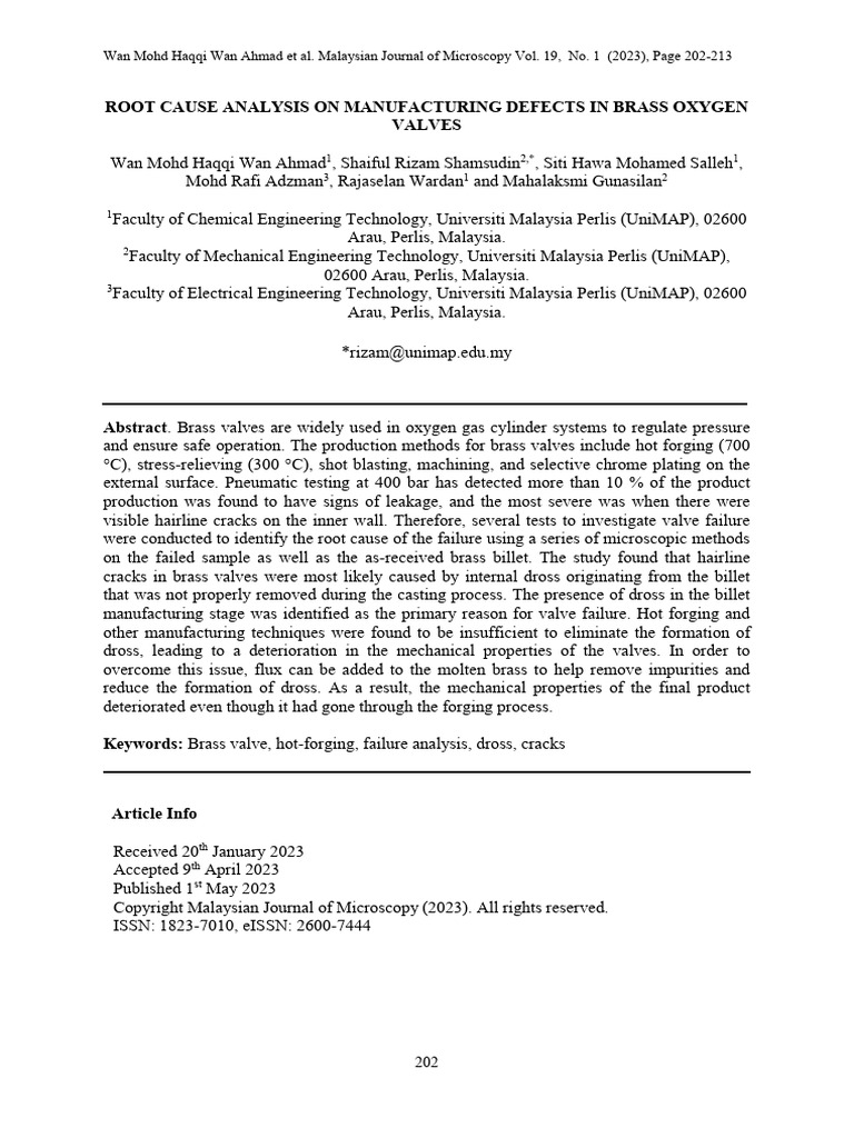 738-Final manuscript with galley Proof-5244-1-10-20230501 | PDF | Brass ...