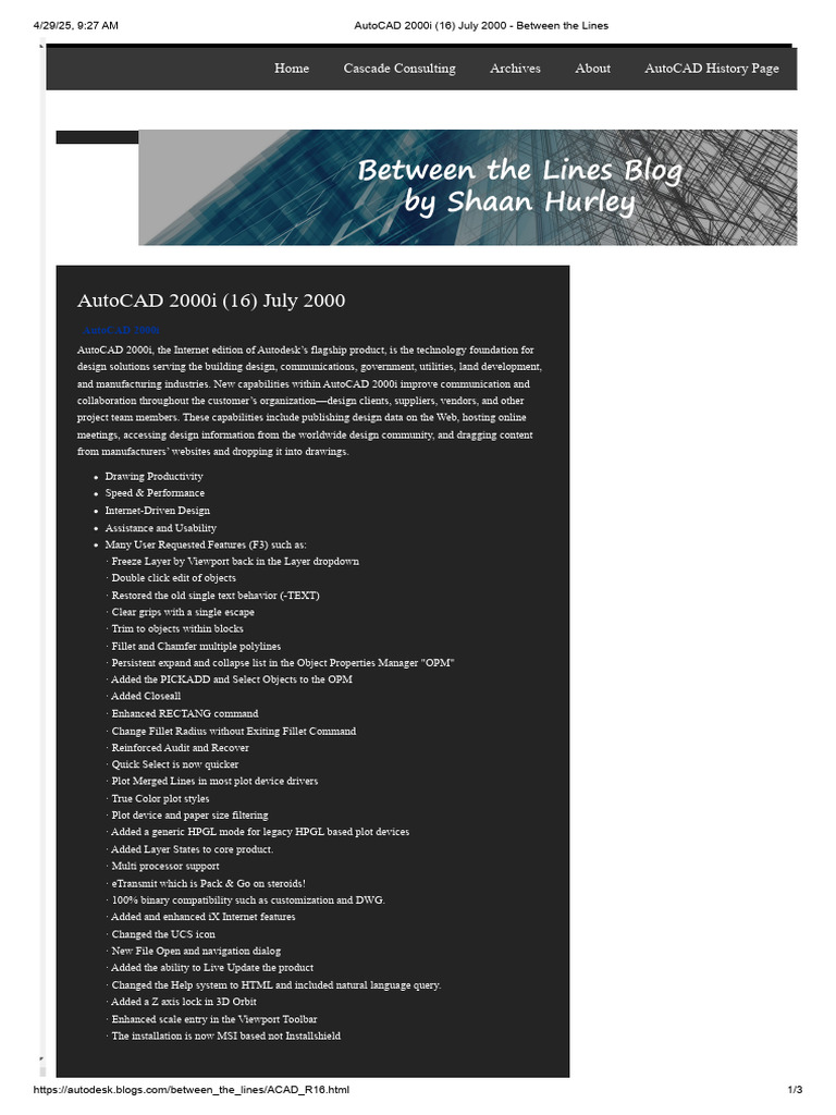 AutoCAD 2000i (16) July 2000 - Between The Lines | PDF | Auto Cad ...