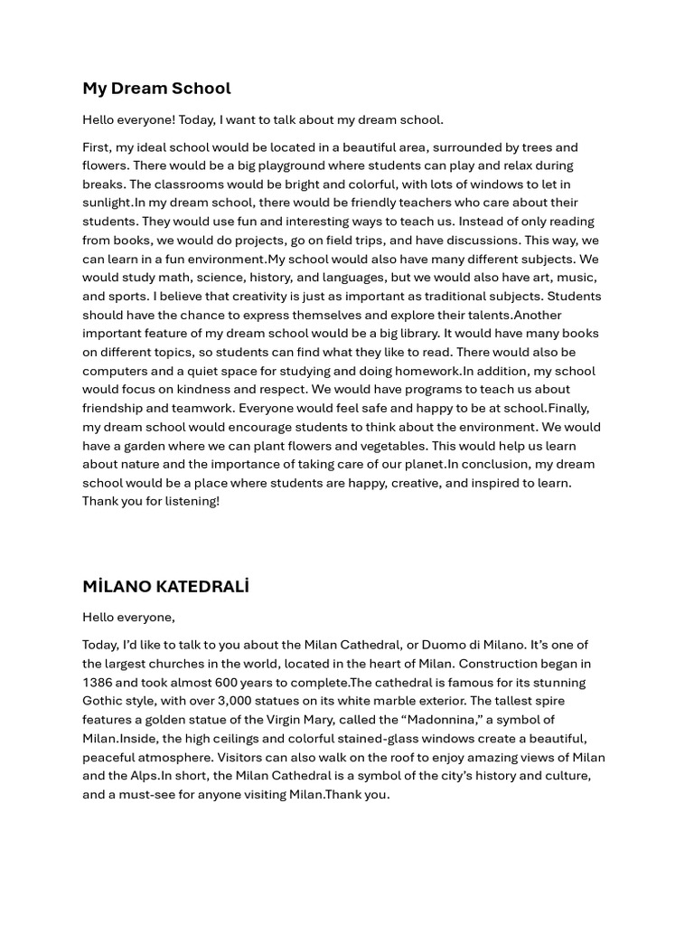 Ingilizce Konusma Metinleri | PDF | Elon Musk | Schools