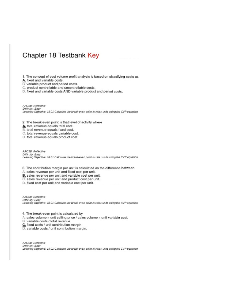 CVP TEST BANKS | PDF