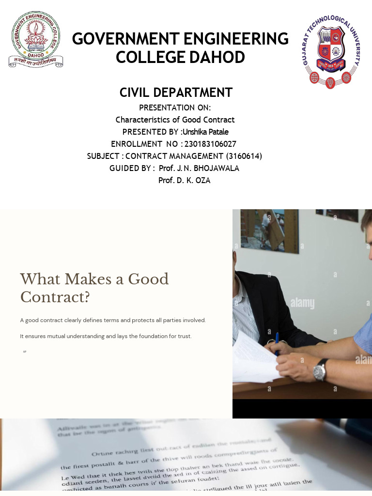 Characteristics of a Good Contract | PDF | Consideration | Consent