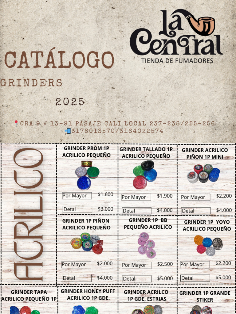 Catálogo de Grinders 2025 | PDF