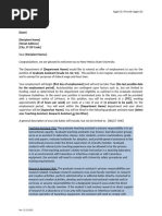 Promissory Letter For Lacking Documents | PDF