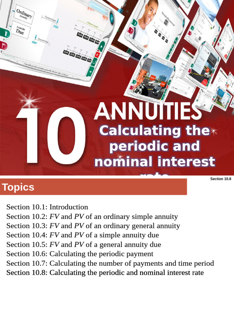 Calculating Periodic and Nominal Interest Rates | PDF | Interest ...