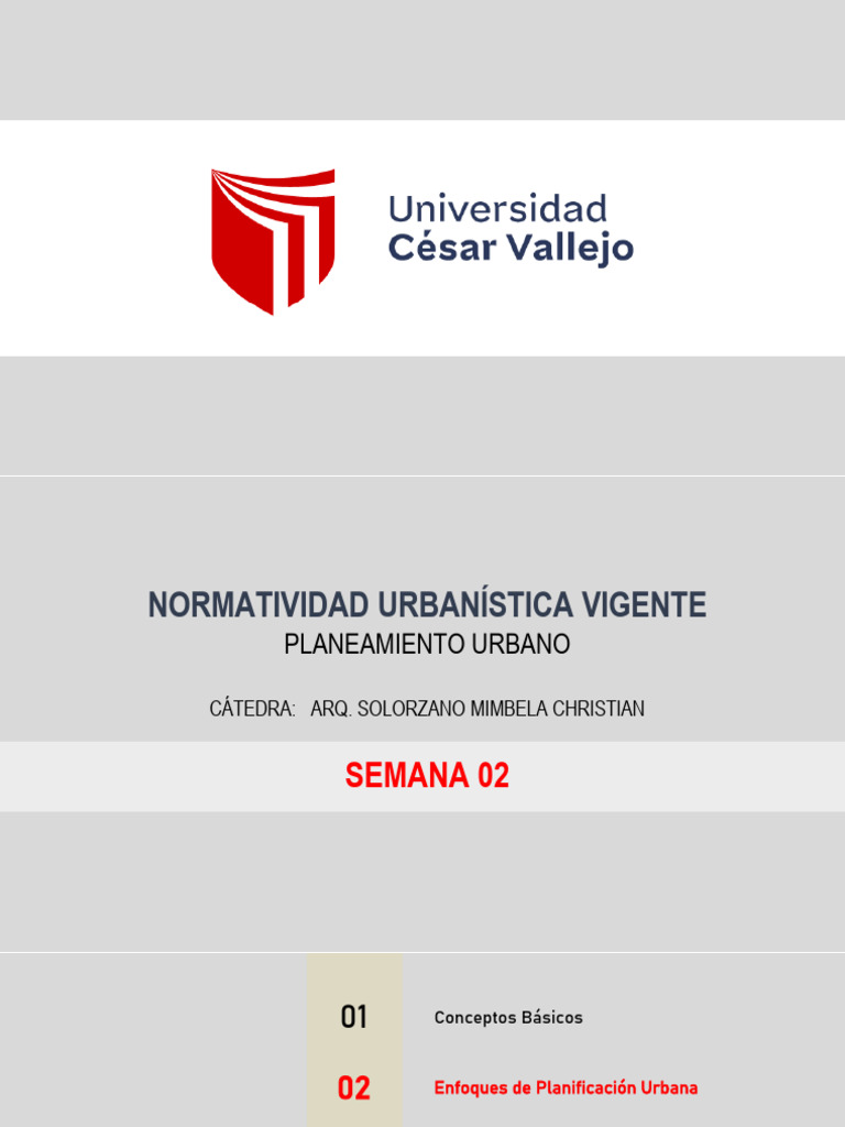 Sesión 02 - Normatividad Urbanística Vigente | PDF | Planificación urbana | Planificación