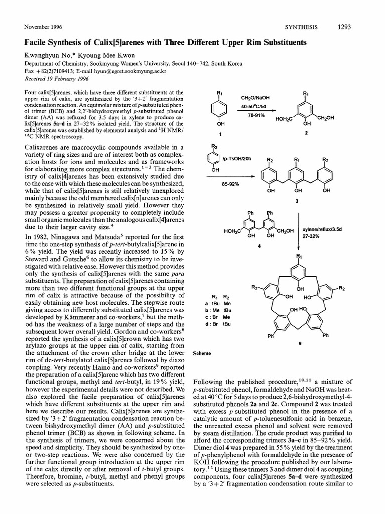 Synthesis Volume 1996 Issue 11 1996 (Doi 10.1055/s-1996-4391) No ...