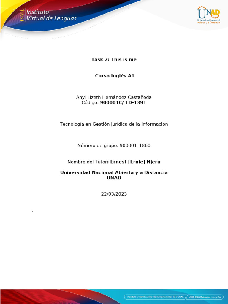 This Is Me - Anyi - Hernandez - 900001C - 1391 | PDF | Eating Behaviors Of Humans | Meal