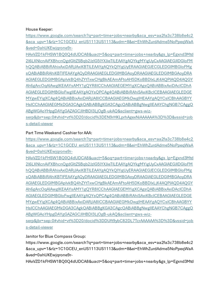 J1 Other Job Opp Pt4 | PDF