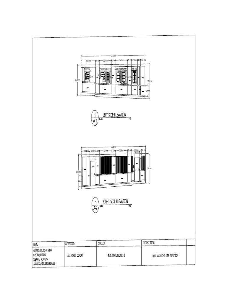 Left and Right Elev Bu3 | PDF