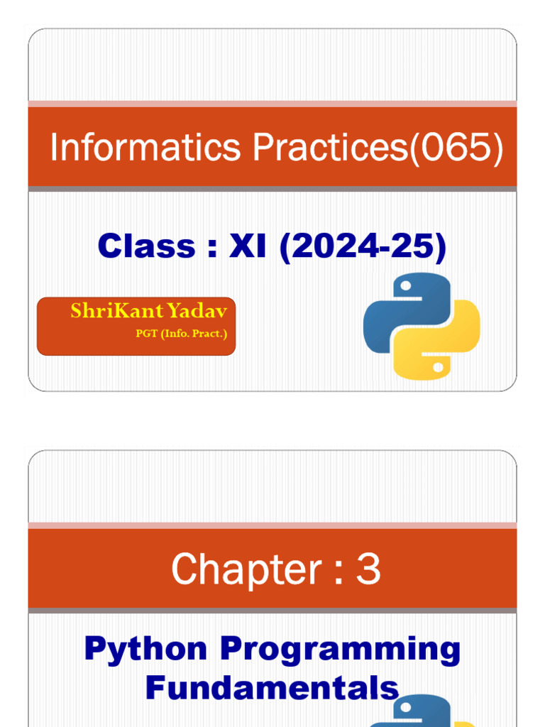 Xi Python Programing Fundamental Pdf Integer Computer Science 8830
