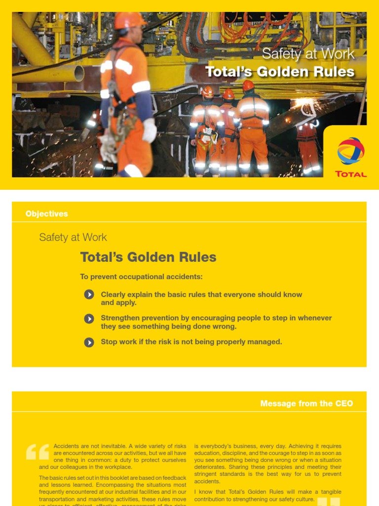 Total Golden Rules | Personal Protective Equipment | Safety