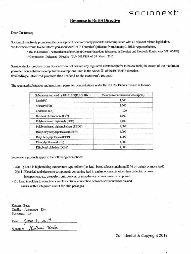 Q-2025-9248 - RoHS Statement | PDF