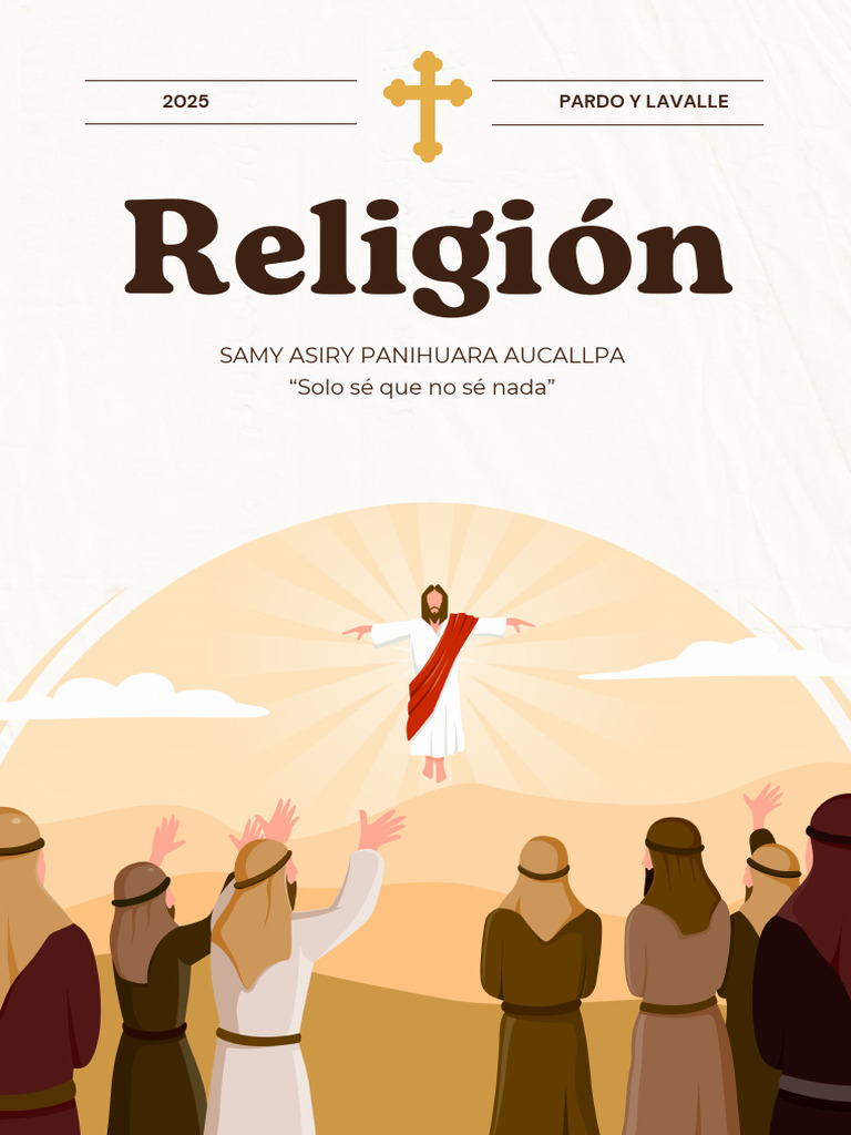 Documento A4 Portada Historia de la Religión Ilustrativo Marrón | PDF