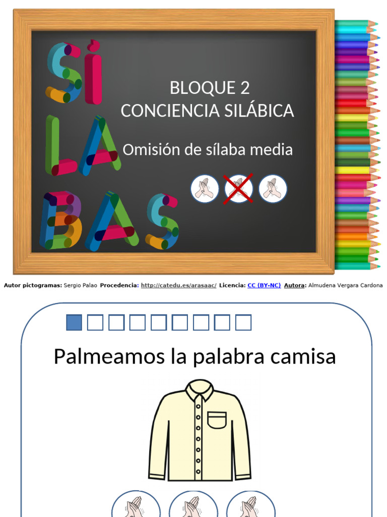 Conciencia Silabica Omision Silaba Media | PDF