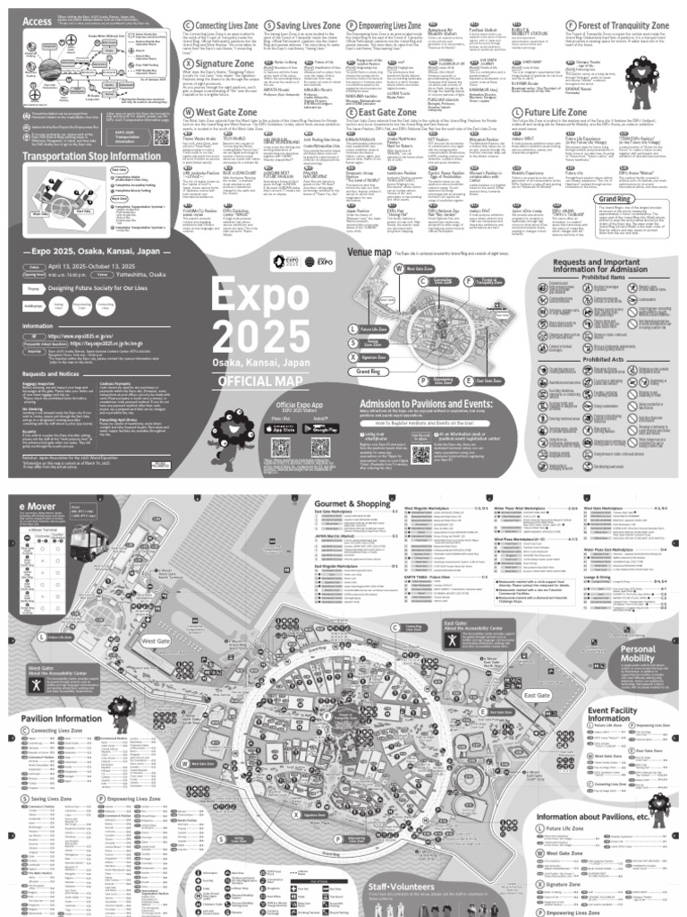 Osaka Expo 2025 Shuttle Bus Map | PDF | Bus | Bus Transport