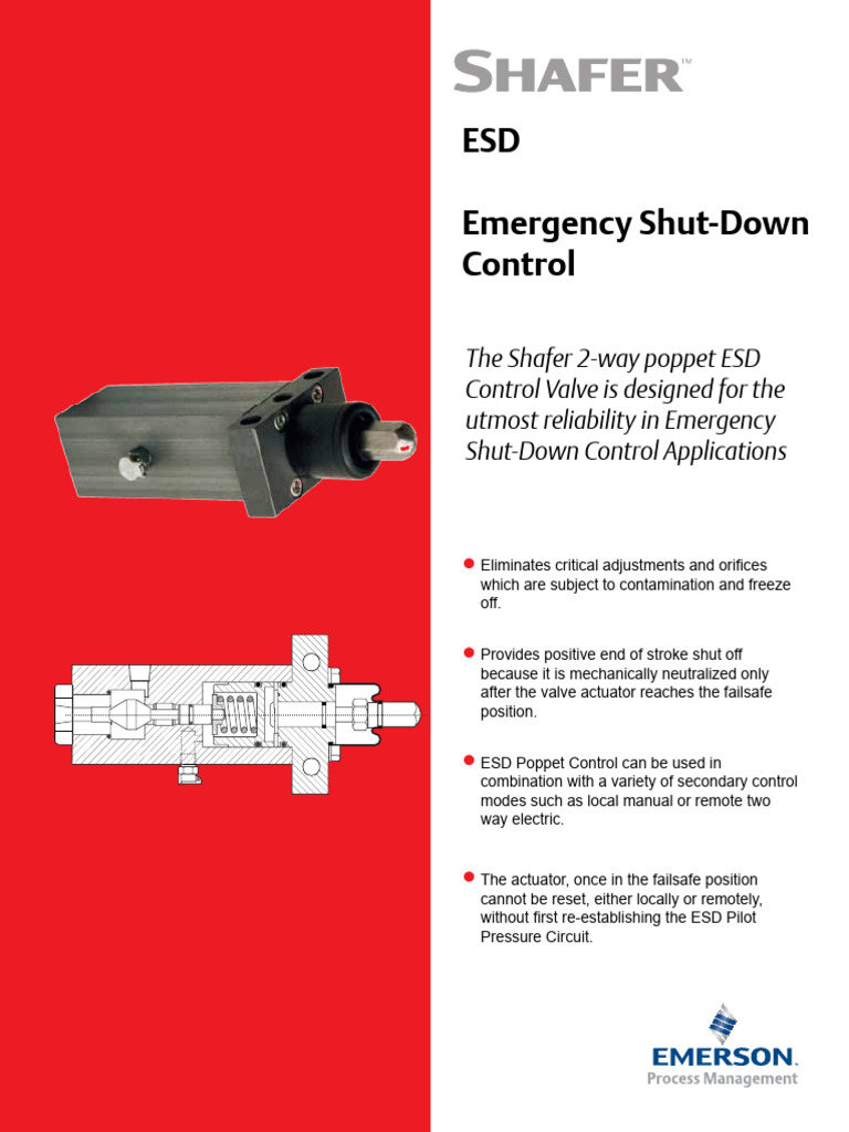 Emergency Shutdown Control Shafer | PDF | Valve | Actuator