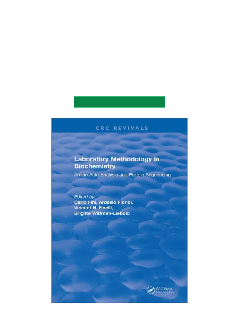 Laboratory Methodology in Biochemistry Amino Acid Analysis and Protein ...