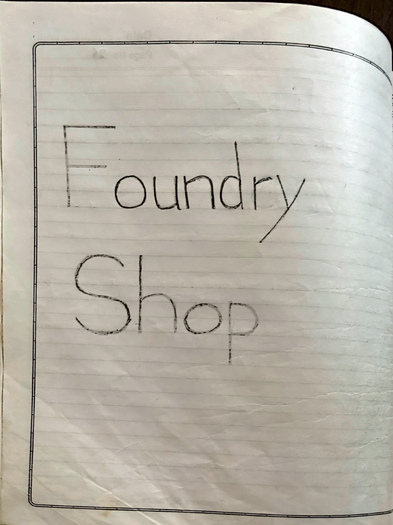 Foundry Shop | PDF