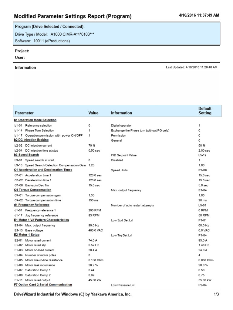 BN-457 CAMPO BOSCAN Parameters | PDF | Torque | Alternating Current