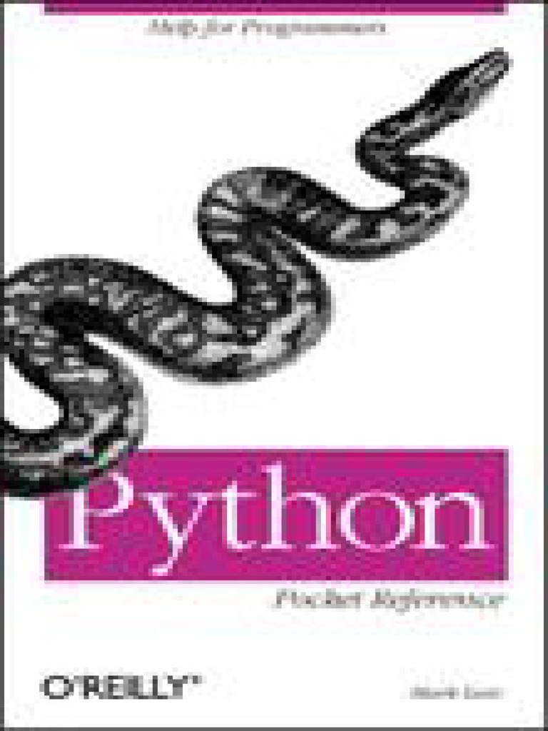 Python Pocket Reference Guide | PDF | Scope (Computer Science) | Class ...