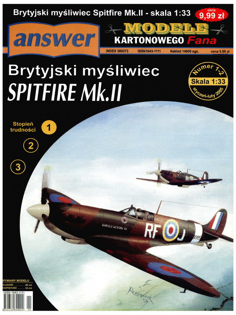 Spitfire MK - II 1-33 A4 | PDF