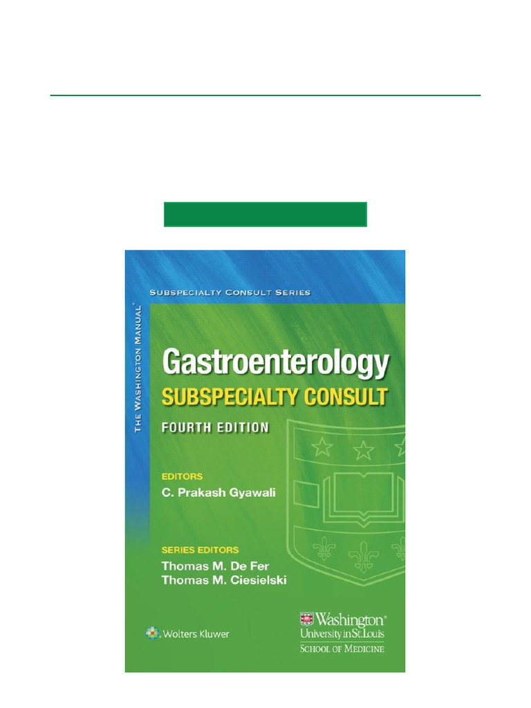 Washington Manual Gastroenterology 4th Ed. | PDF | Clinical Medicine ...