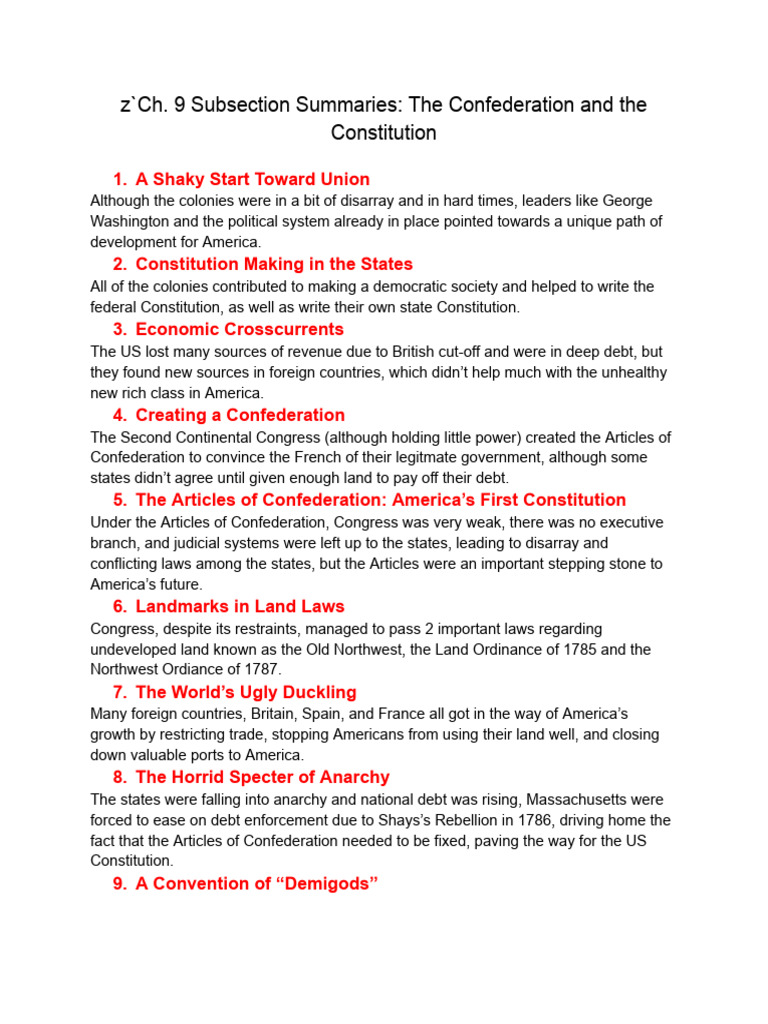 Ch. 9 Subsection Summaries (17_sections_in_the_chapter) | PDF ...