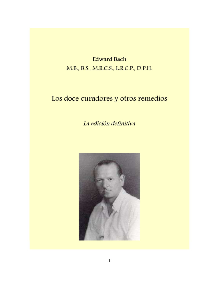 Los 12 Curadores Del Dr. Bach | PDF