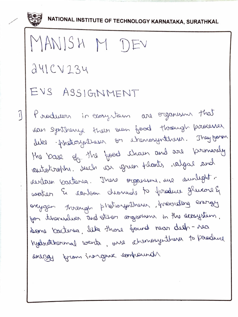 Evs Assignment | PDF