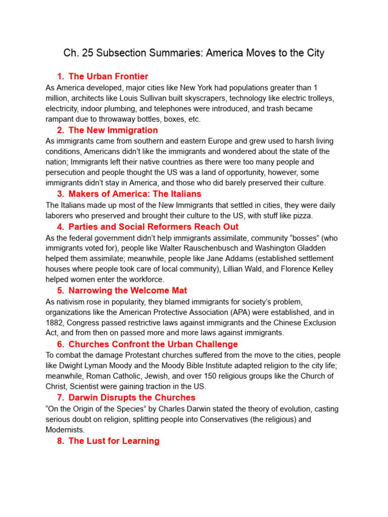 Ch. 25 Subsection Summaries (19 Sections in The Chapter) | PDF | Pragmatism