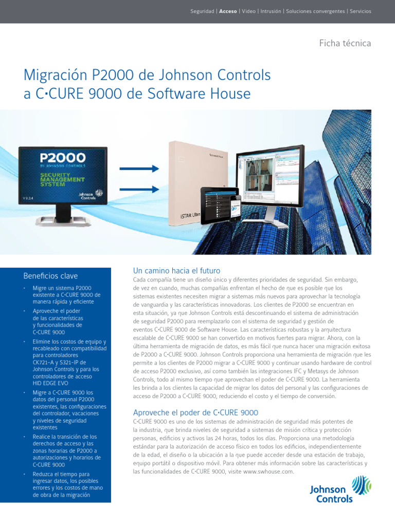 Migración de P2000 a C•CURE 9000 | PDF | Hardware de la computadora ...
