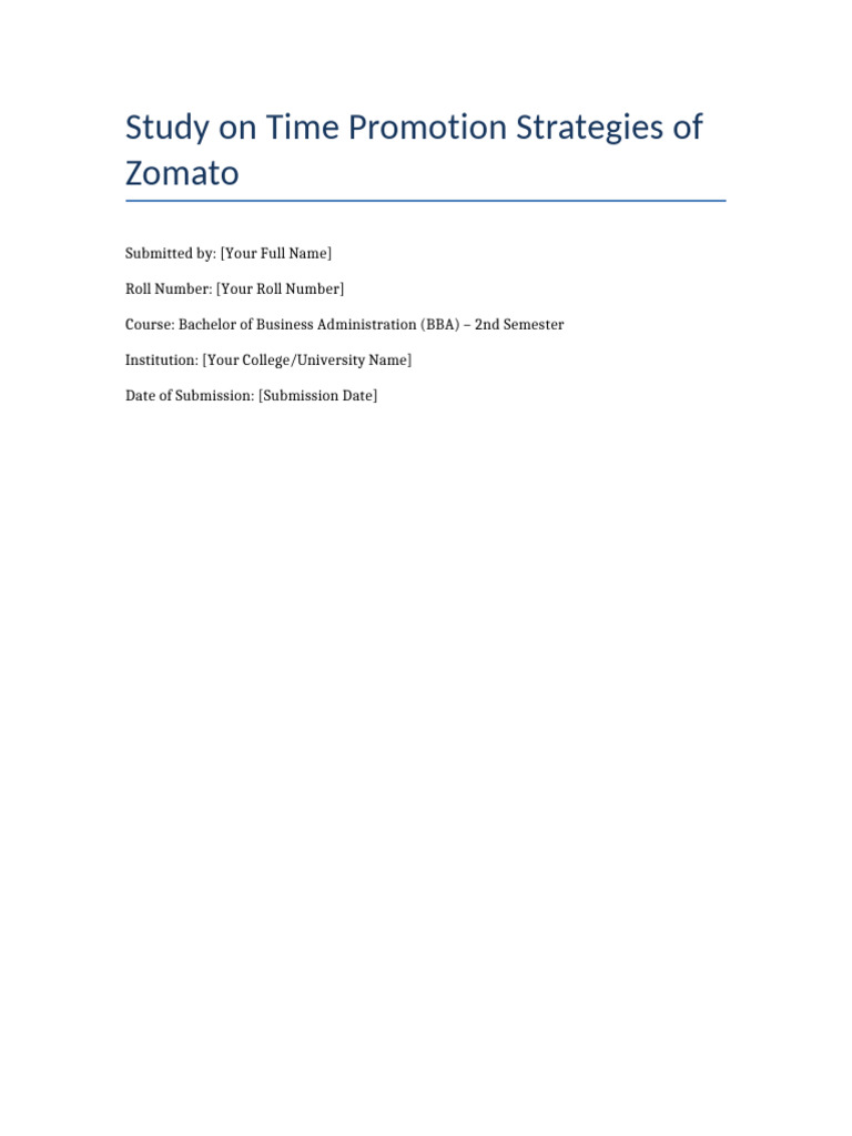 Zomato_Time_Promotion_Strategies_Report | PDF