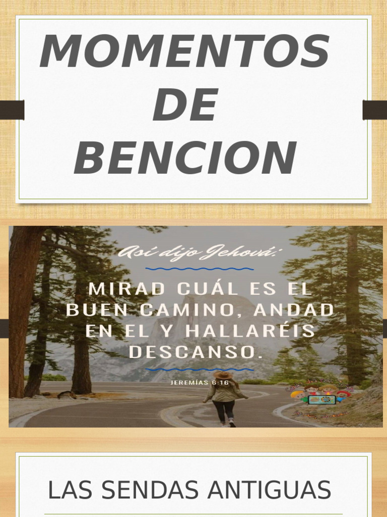 Momentos de Bencion | PDF | Hombre | Bendición