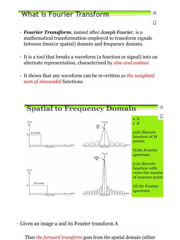 Fourier Transformation | PDF