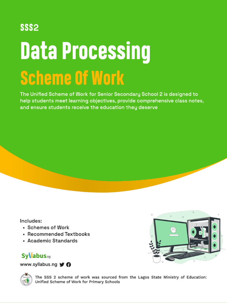 Data Processing Sss 2 Scheme of Work - Syllabus - NG | PDF | Relational Database | Databases