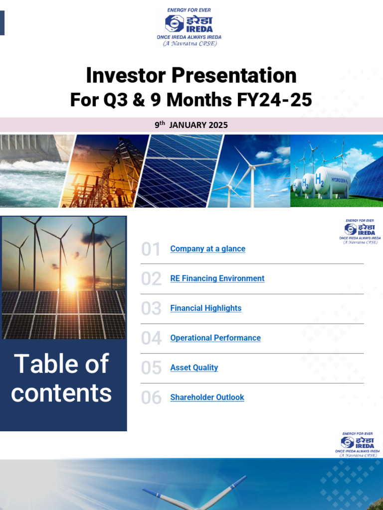 Iredaeq 09012025212411 Investor PPT q3 Fy25 Sebi | PDF | Bond Credit ...