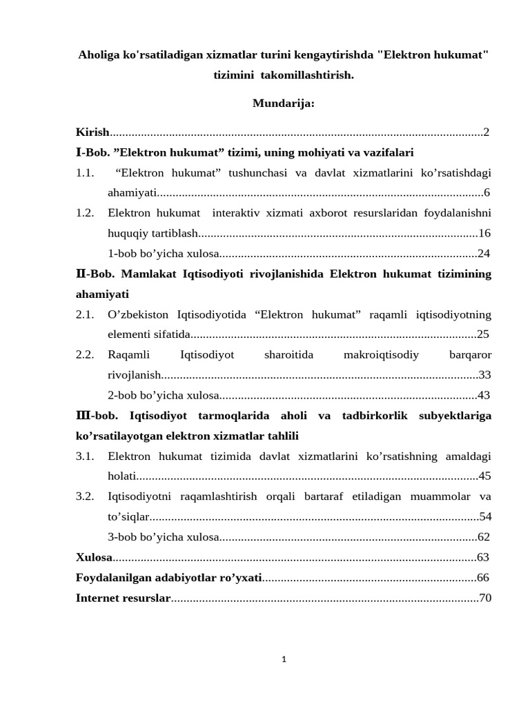 Bitiruv Malakaviy ishi surayyo yangi 2 | PDF
