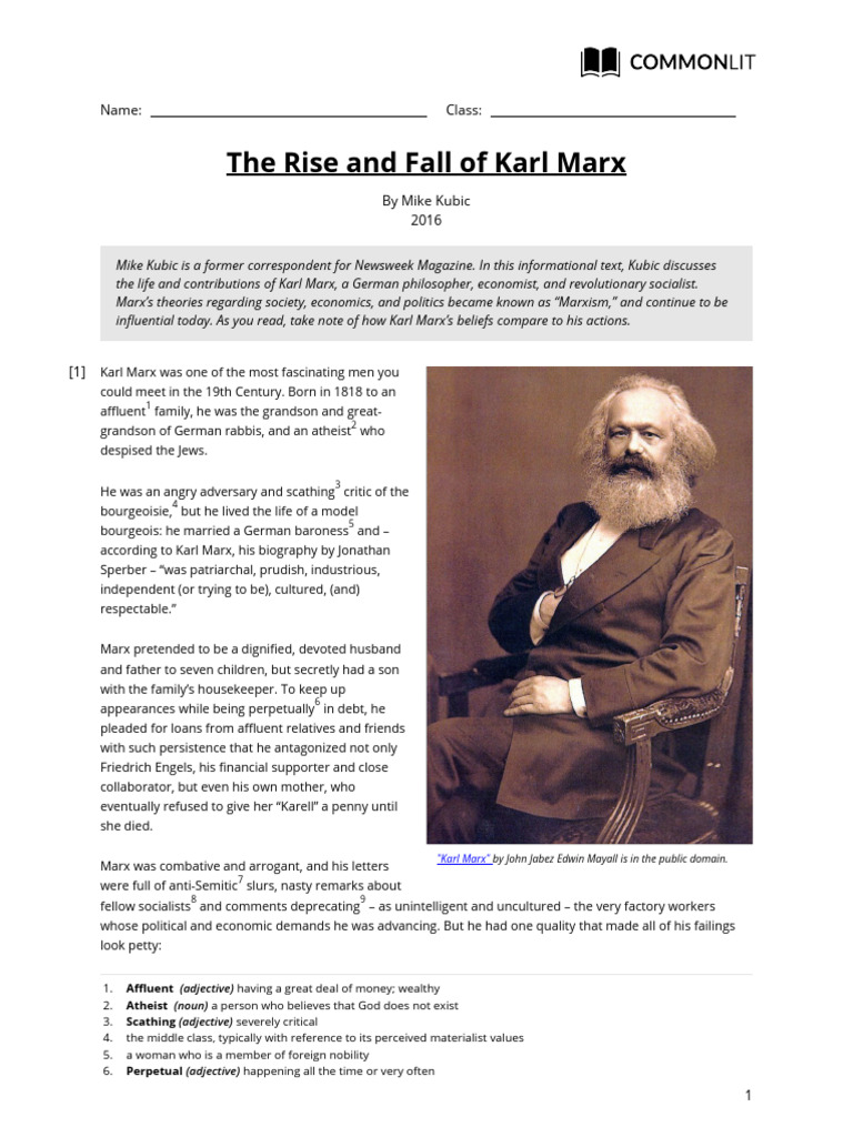 The Complex Legacy of Karl Marx | PDF | Karl Marx | Communism