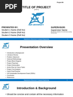 FYP-1 Presentation Slides Template Updated | PDF