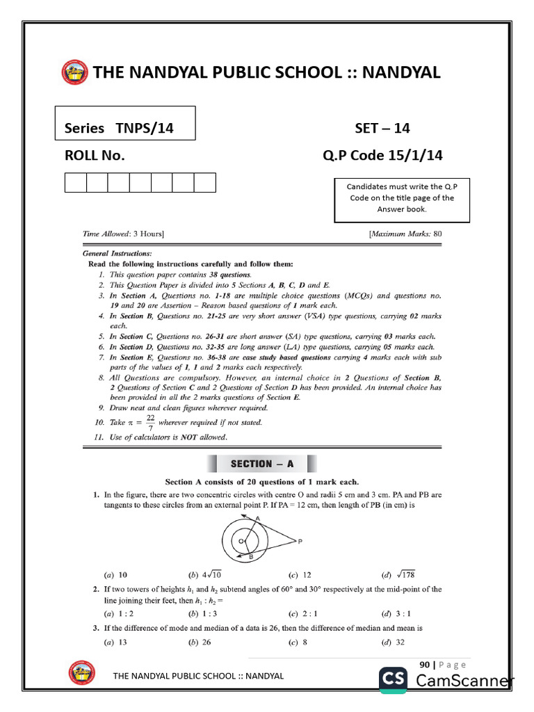 Cbse 2024-2025 Top 15 Pre Board Papers Class X | PDF