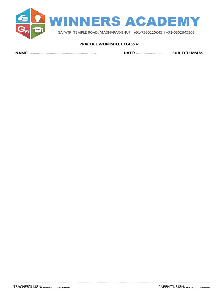 Class 5 EVS Worksheet with Answers | PDF | Water