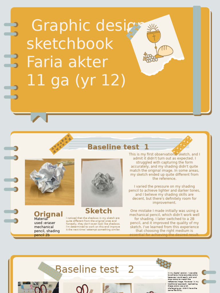 Graphic Design Sketchbook Insights | PDF | Artistic Techniques